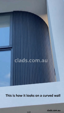 External Cladding Black Color 5 Slat 2.7 M | Cladding Supplies Of Australia