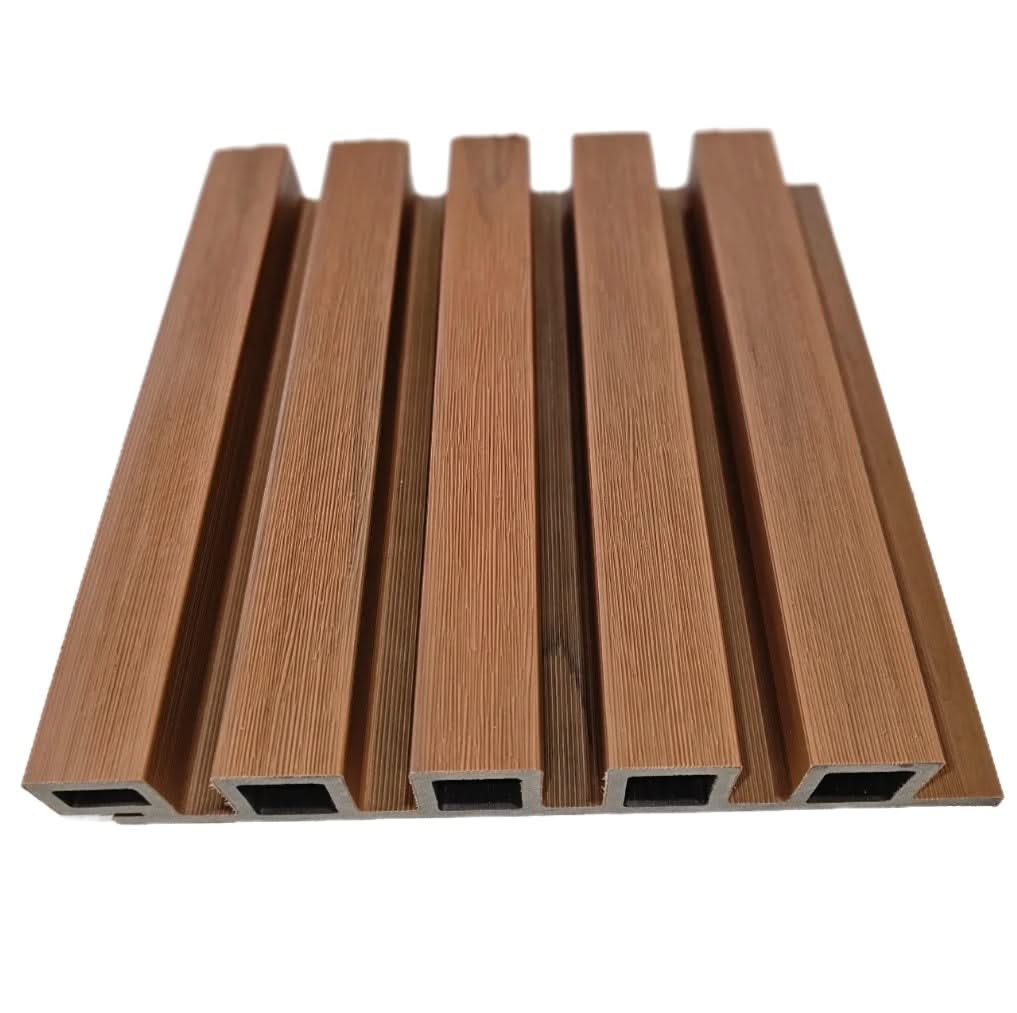 External Cladding Teak Color 5 Slat | Cladding Supplies Of Australia
